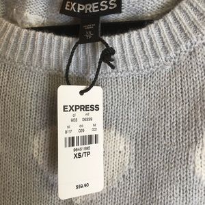 Express | Sweaters | New Express Heart Sweater | Poshmark